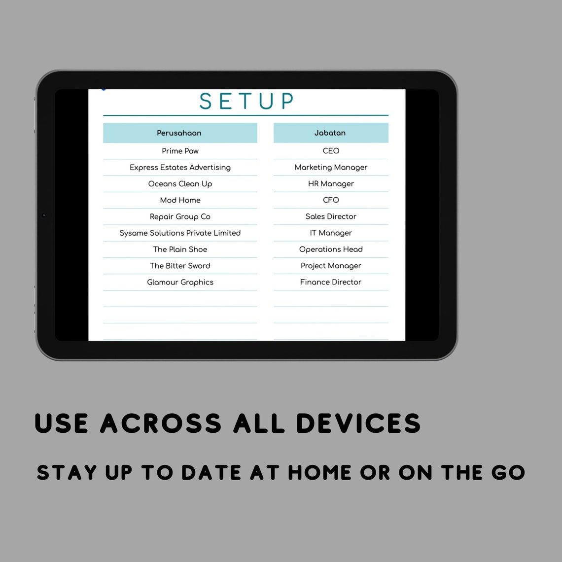 Contact List Template, Google Sheets Address Book, Client Information ...