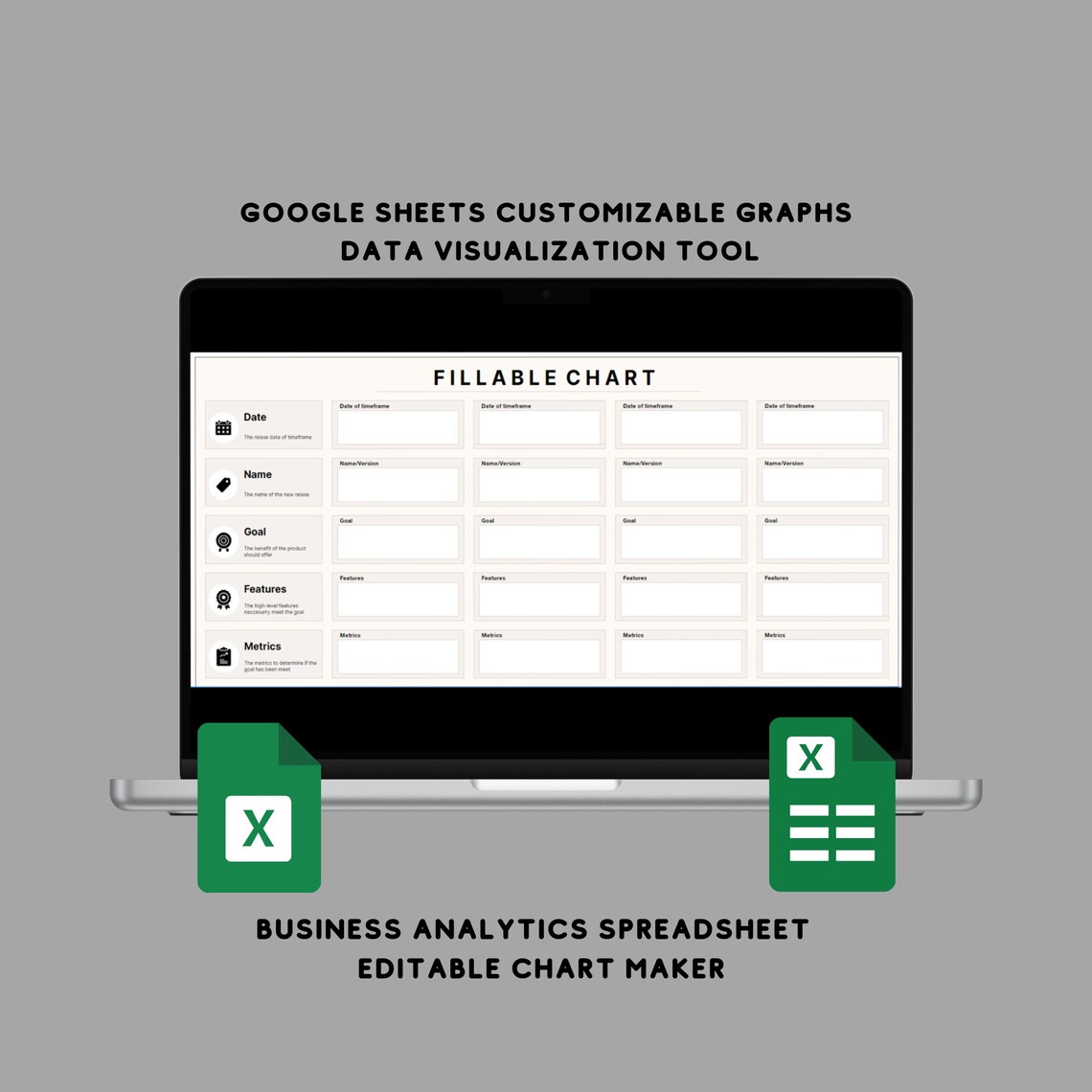 Fillable Chart Template, Google Sheets Data Visualization Tool ...