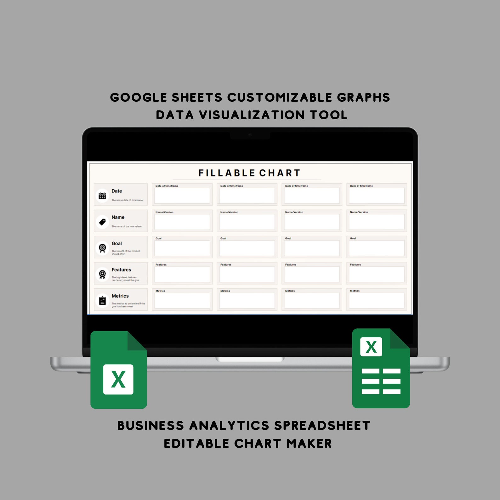 Fillable Chart Template, Google Sheets Data Visualization Tool ...