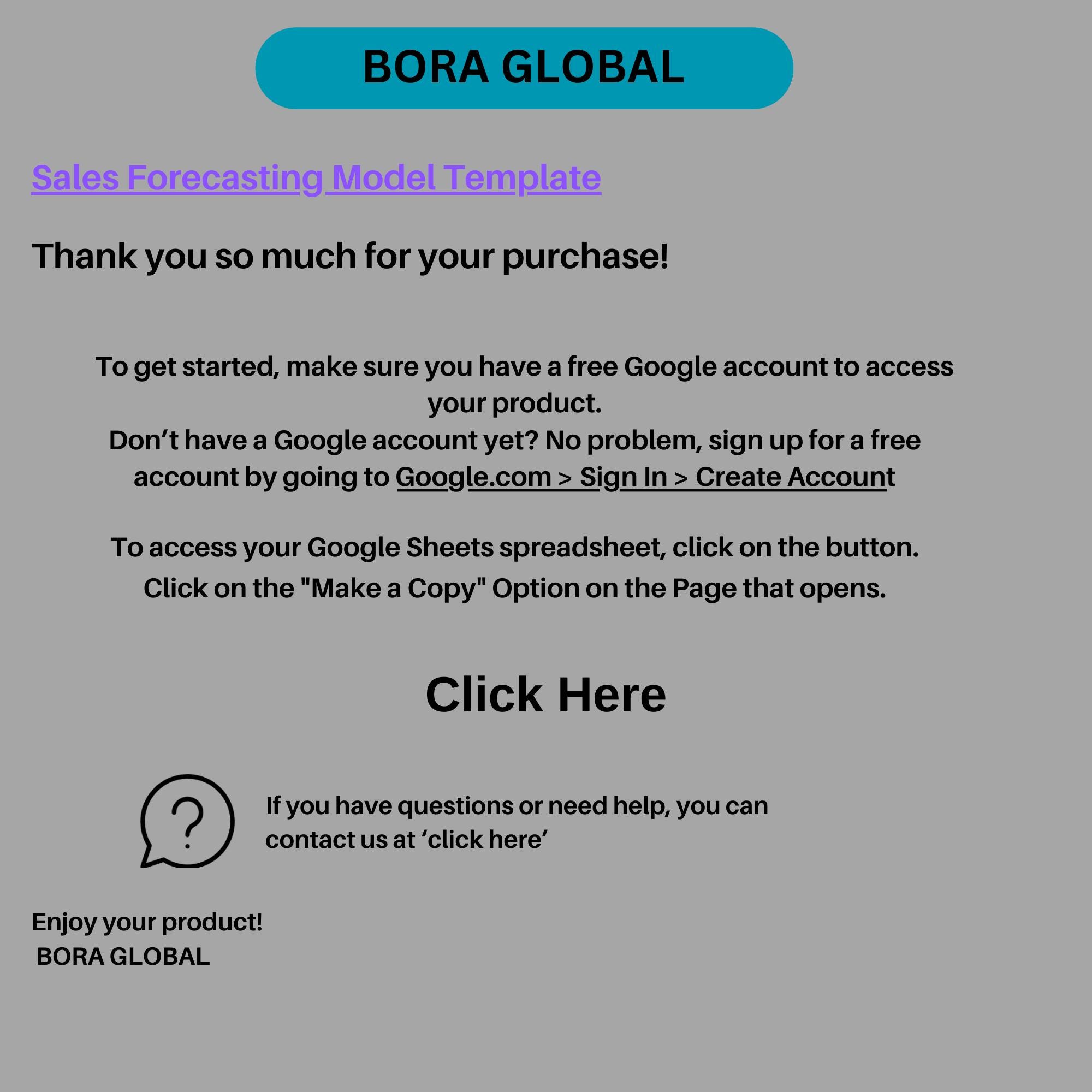 Sales Forecasting Model Template Google Sheets Spreadsheet for ...
