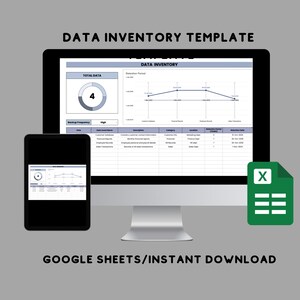 Data Inventory Template, Google Sheets Tracker, Asset Management ...