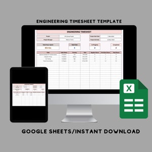 Professional Engineering Timesheet Template for Efficient Project Tracking Google Sheets ...