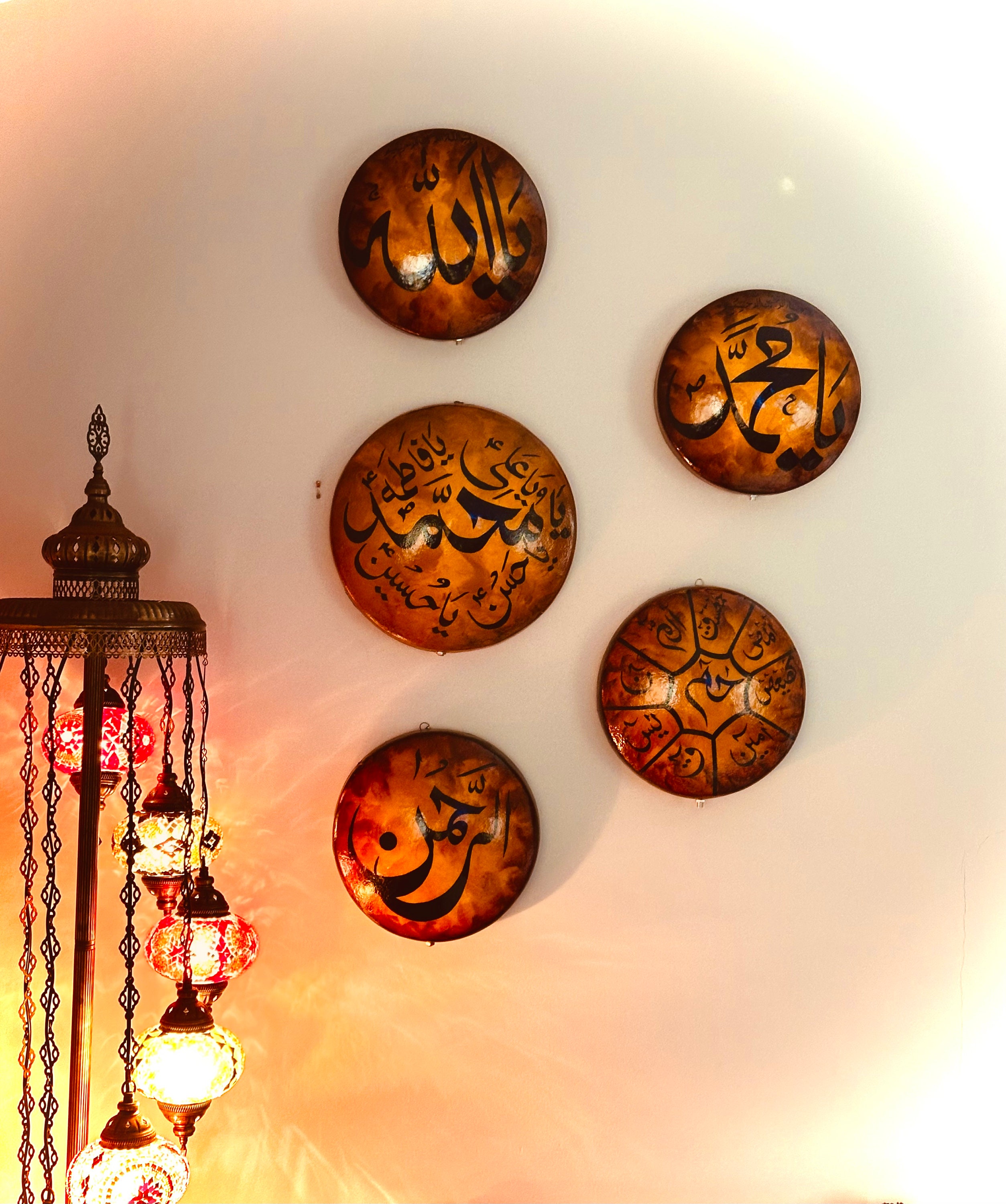 Prophet Muhammad Hand Painted Islamic Calligraphy Wall Art, Islamic ...