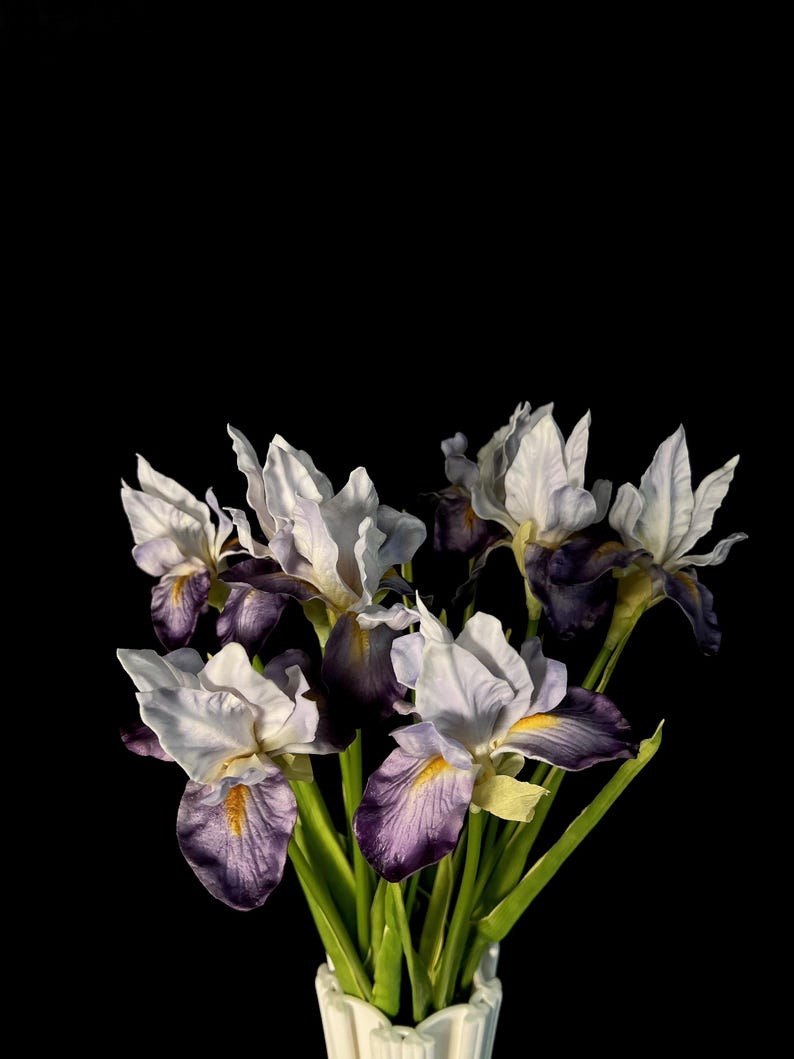 28" Real Touch Faux Grantient Color Iris Stem, Home/wedding Décor ...