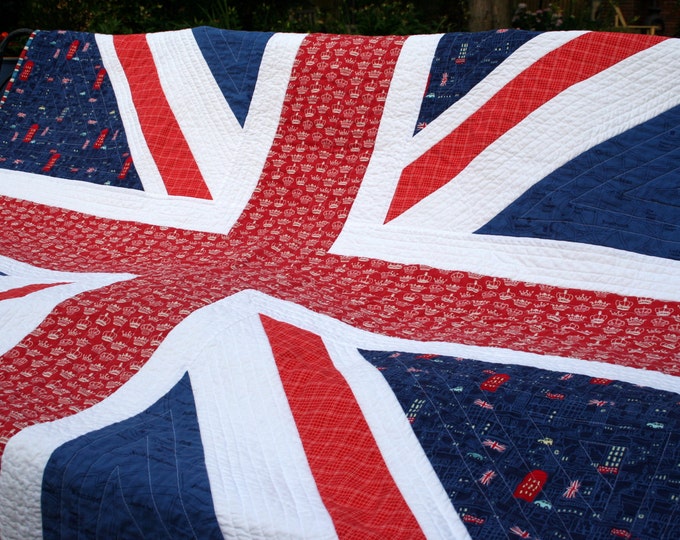 Custom Union Jack Quilt Final - Etsy