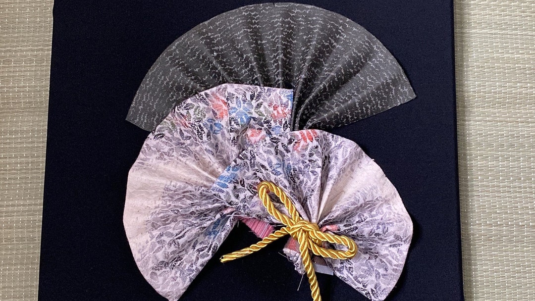 Kimono 3 Panel Set, Japanese Silk Authentic Kimono Wall Decor (one of a ...