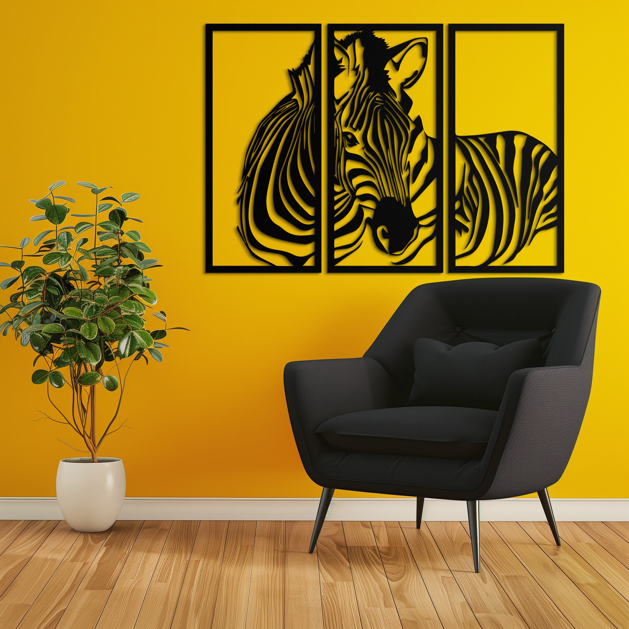 Zebra Metal Wall Decor, Metal Zebra Wall Art,zebra Metal Wall Sculpture ...