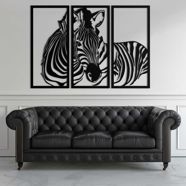 Zebra Metal Wall Decor, Metal Zebra Wall Art,zebra Metal Wall Sculpture ...