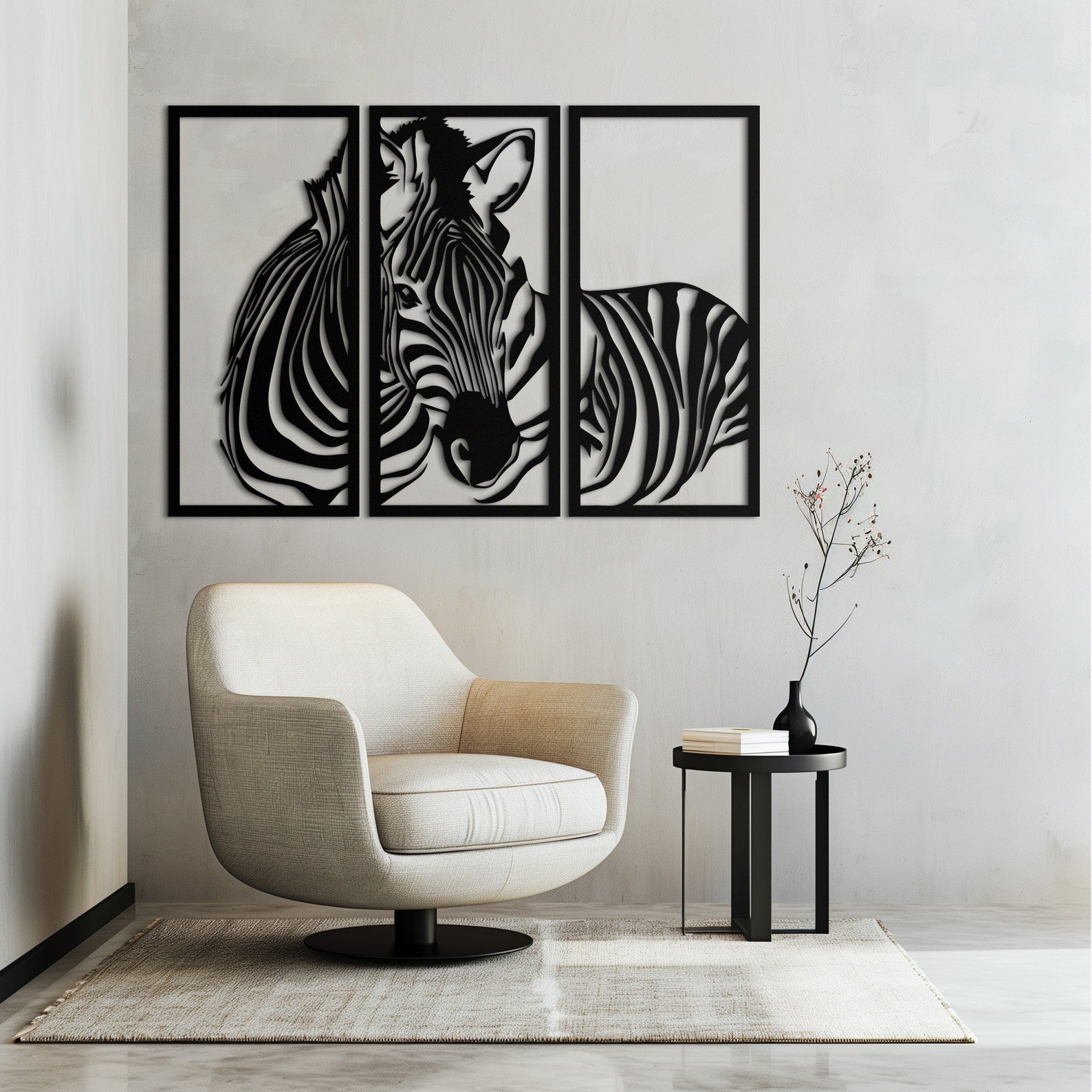 Zebra Metal Wall Decor, Metal Zebra Wall Art,zebra Metal Wall Sculpture ...