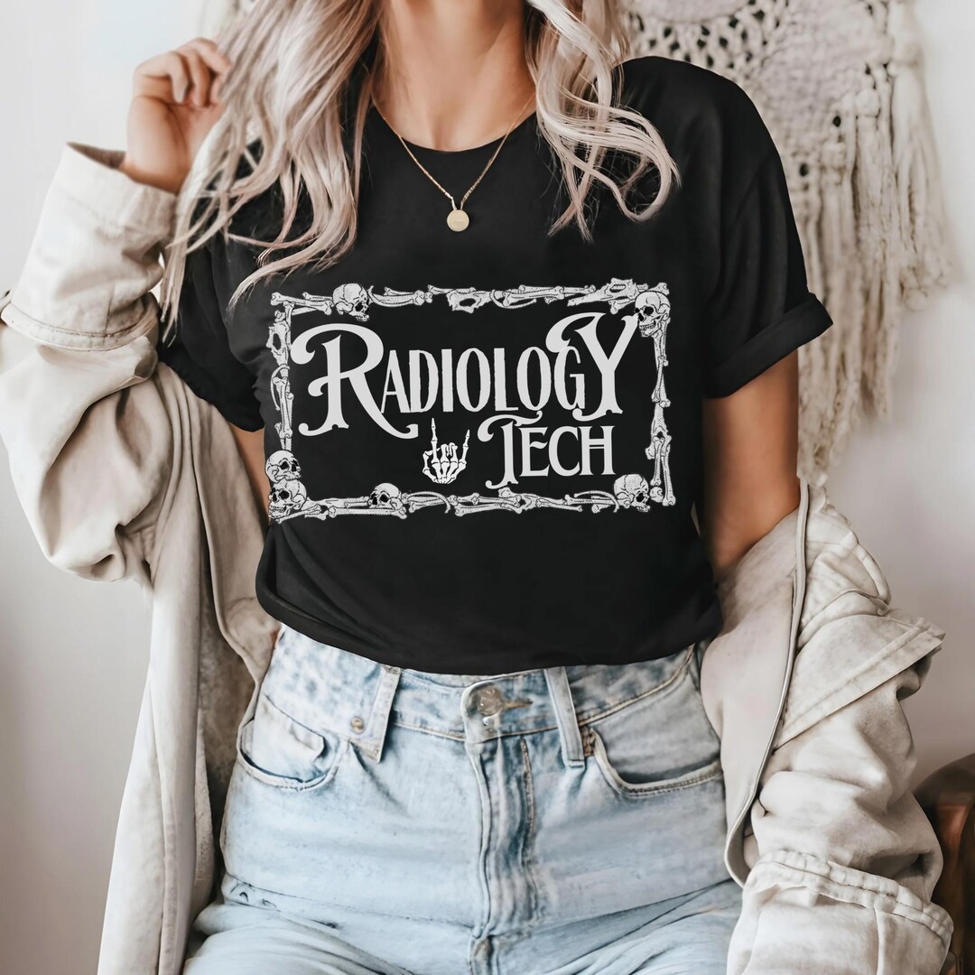 Radiology Short Sleeve Tee, X-ray Tech T-shirt, Rad Tech T-shirt ...