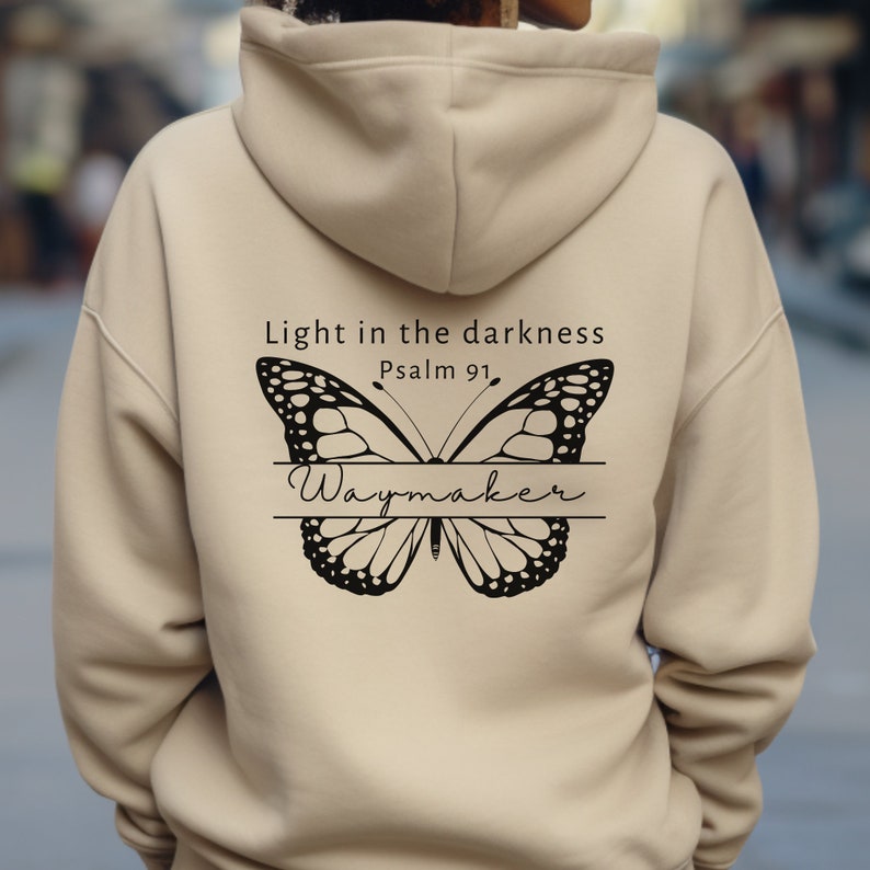 Waymaker Hooded Sweatshirt, Religious Hoodie, Catholic Hoodie, Monarch ...