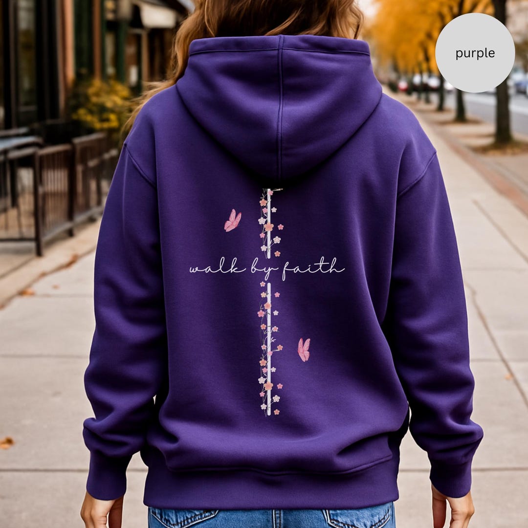 Christian Zipper Hoodie, Religious Full Zip Hooded Sweatshirt, Faith ...