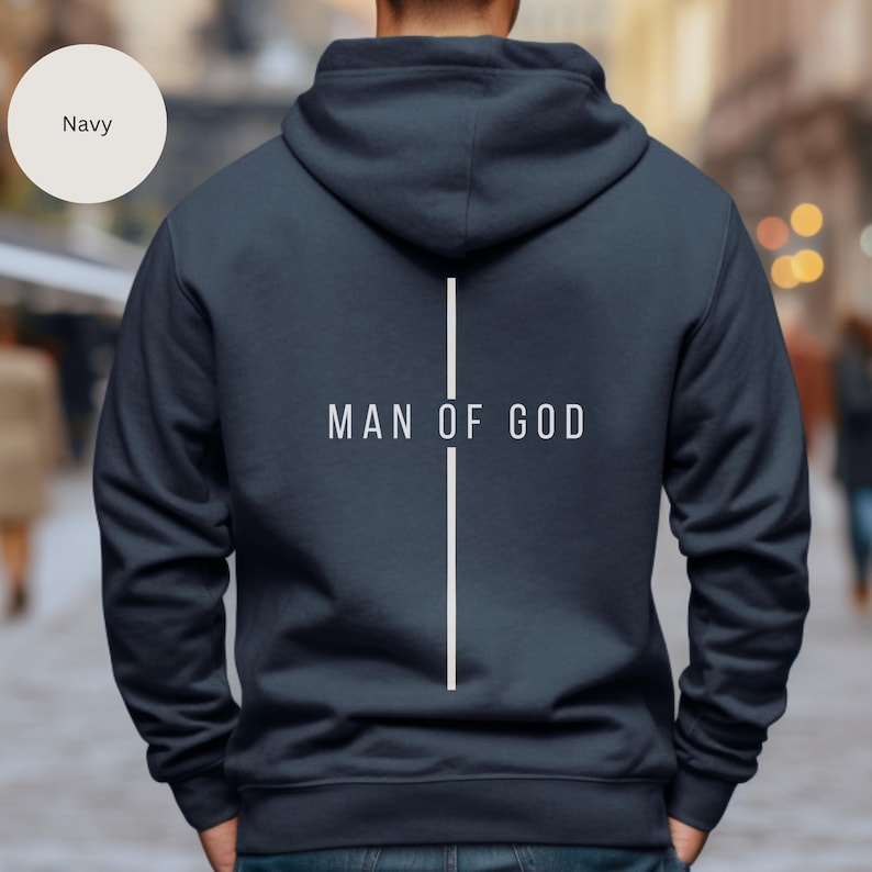 Christian Man Hoodie, Religious Faith Sweatshirt, Unisex Christian ...