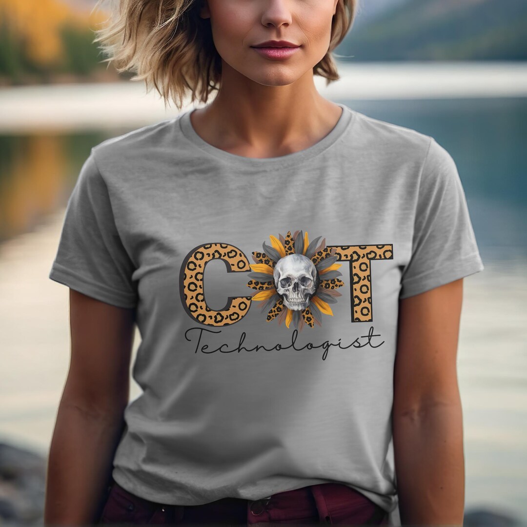 Ct Scan Tech Shirt Animal Printskull Tech Shirt, Medical Imaging Shirt ...