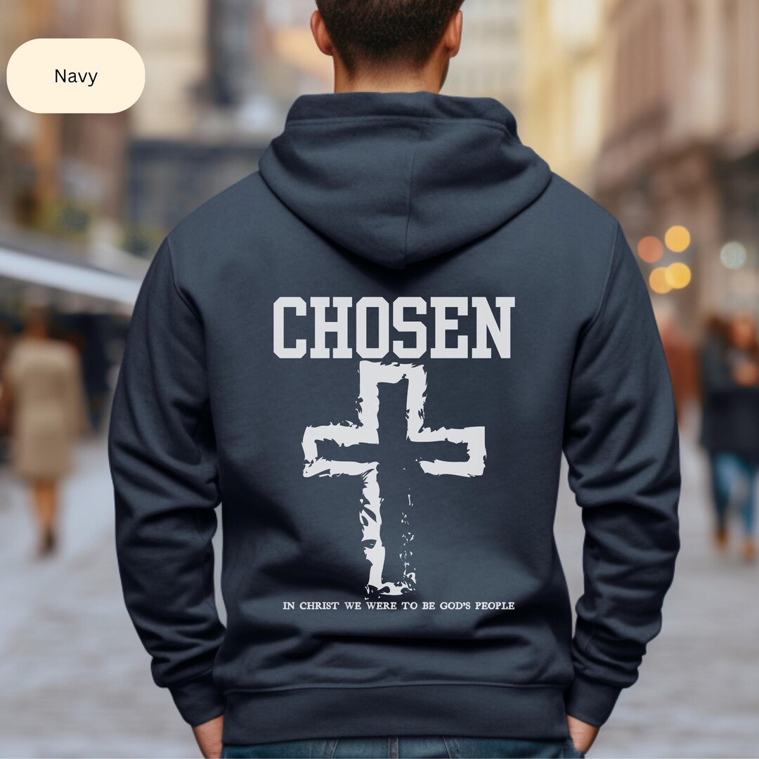Christian Man Hoodie, Christian Sweatshirt, Cross Hoodie, Catholic ...