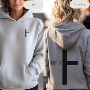 Cross Hoodie, Christian Hoodie, Catholic Hoodie, Faith Sweater ...