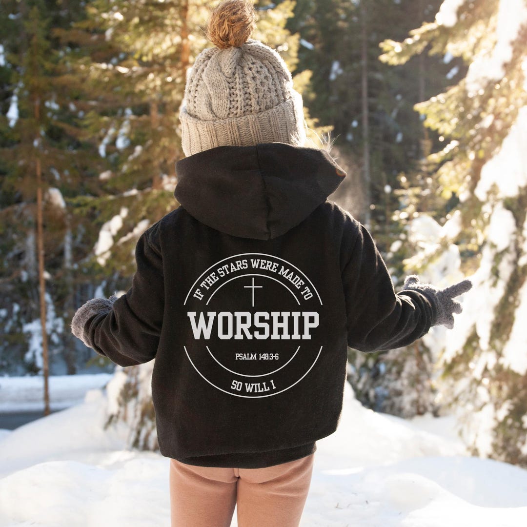 Christian Youth Hoodie, Made to Worship Youth Hoodie, Youth Sweatshirt ...