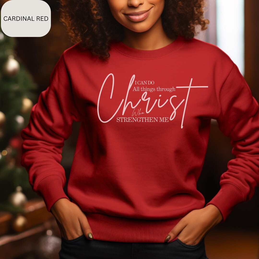 Christian Woman Sweatshirt, Catholic Girl Sweater, Scripture Pullover ...