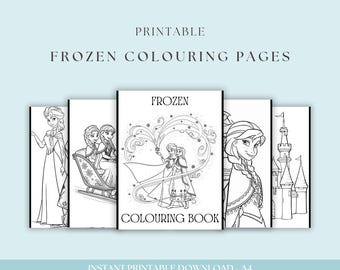 Frozen Colouring Book - Etsy