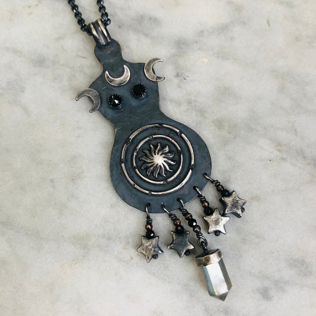 Duality Goddess Figurine Talisman - Hekate Himiko Talisman for ...