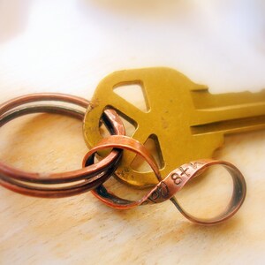8th Anniversary Gift, 19th Anniversary Gift, Custom Bronze Infinity Key ...