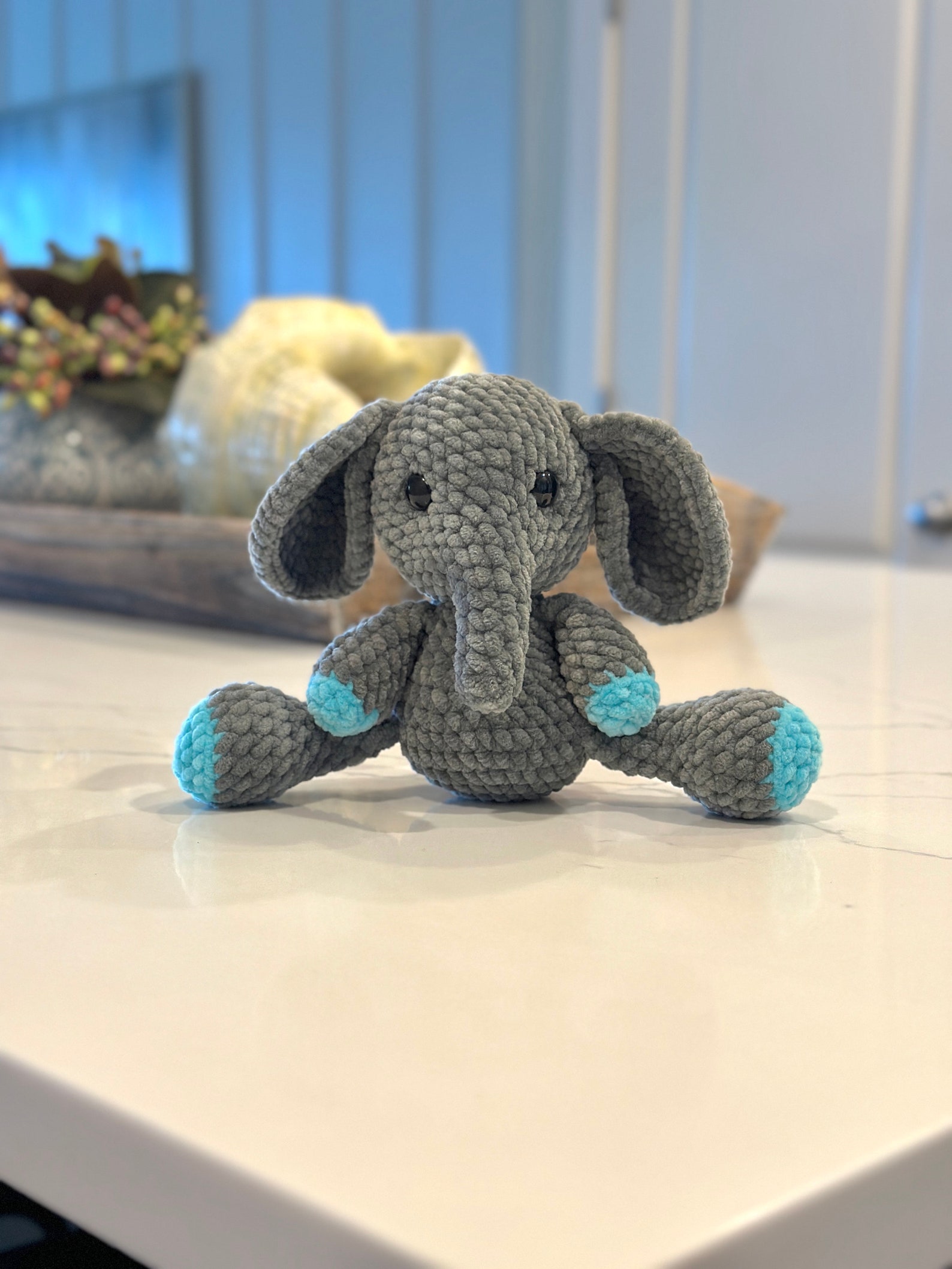 Crochet Elephant- Stuffed Animal - Amigurumi Plushie - Croche Elefante ...