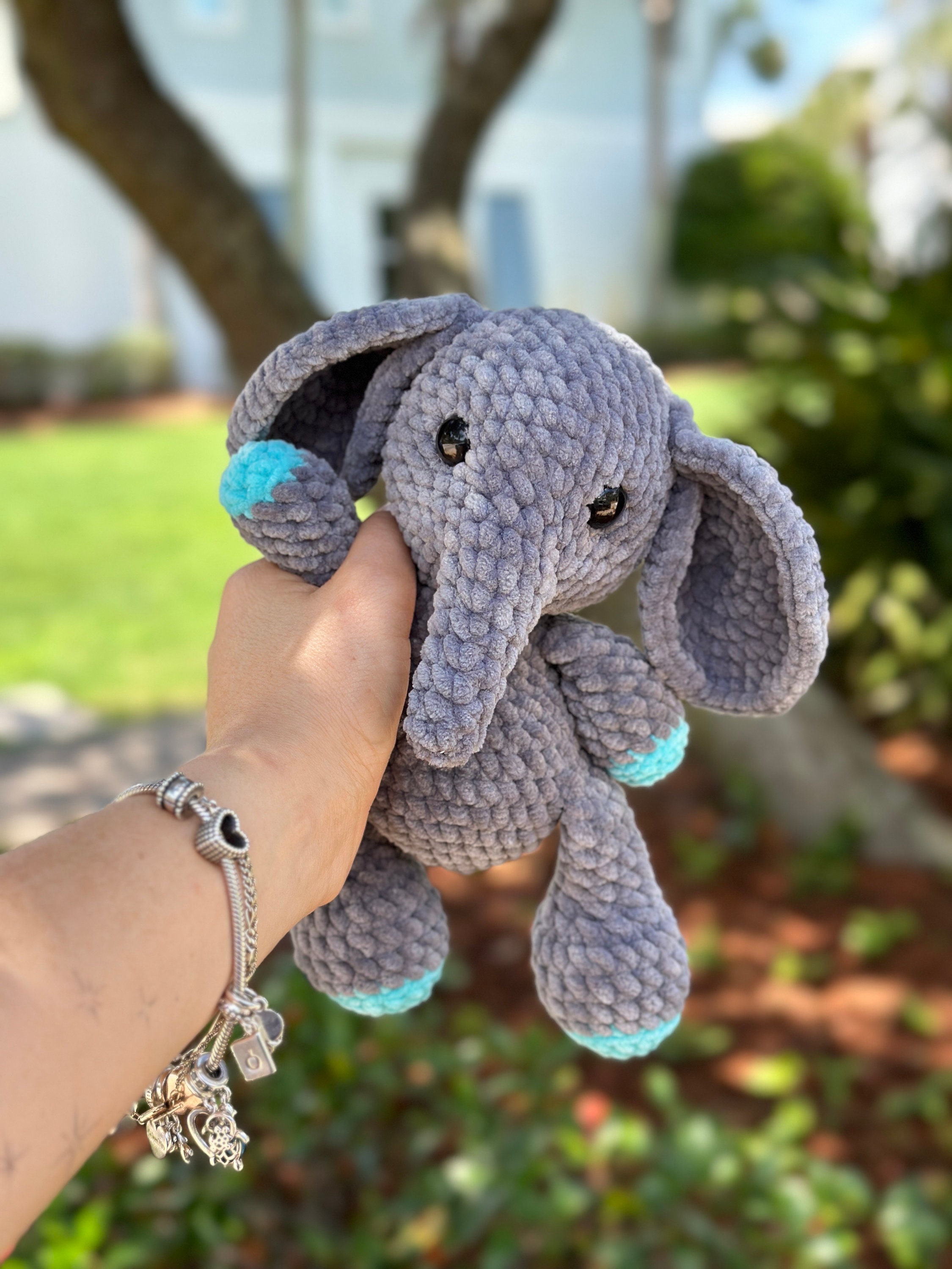Crochet Elephant- Stuffed Animal - Amigurumi Plushie - Croche Elefante ...
