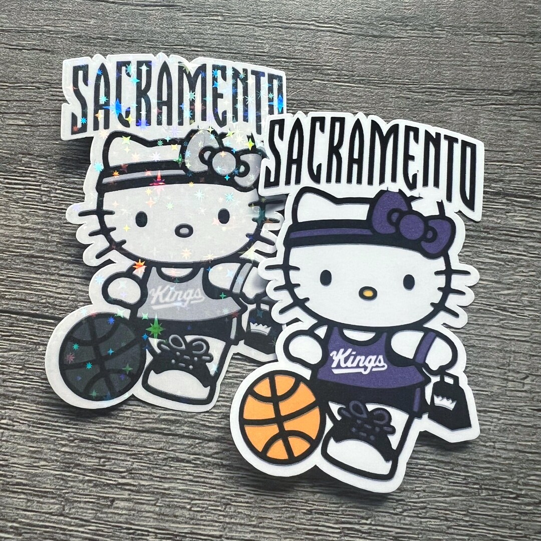 HK Sacramento Kings Holographic Sticker Light the Beam Team Sac Gifts ...