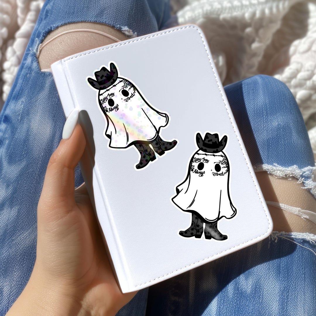 Cowboy Ghost Malone Holographic Sticker Post Malone Decal Funny Posty ...