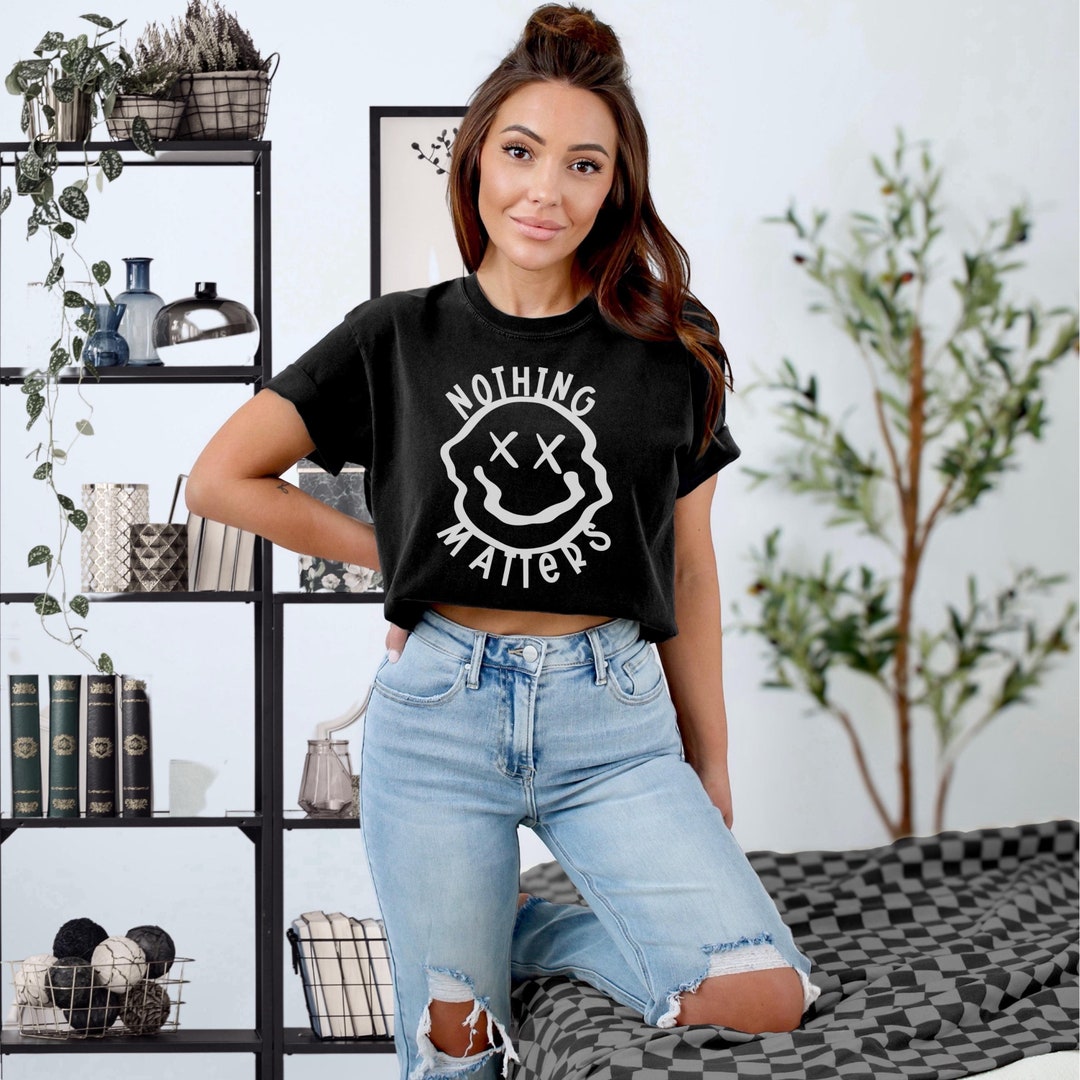 Nothing Matters Dark Humor T-shirt Funny Depression Tee Mental Health ...