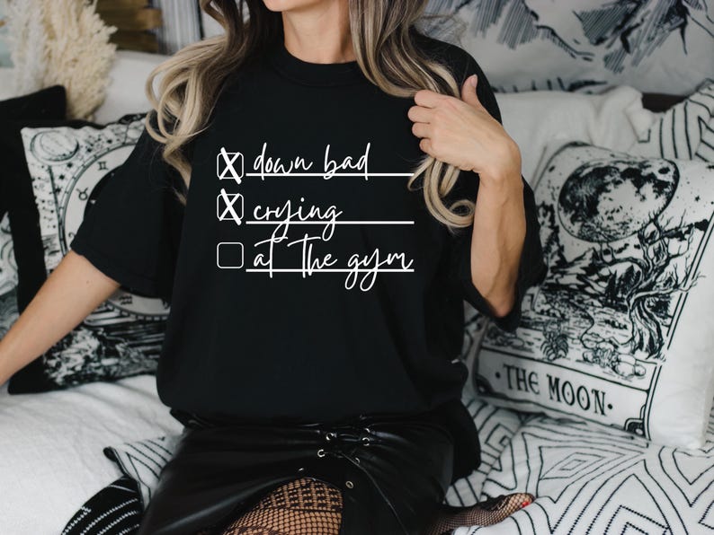 Down Bad Crying at the Gym Taylor Swift Merch Shirt - Etsy