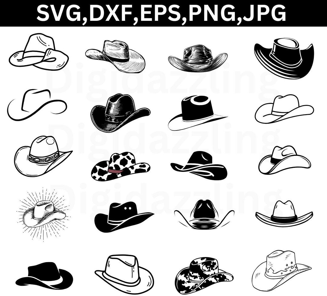 Cowboy Hat Svg Cut File, Cowboy Svg, Cowboy Hat Clipart Image, Howdy ...