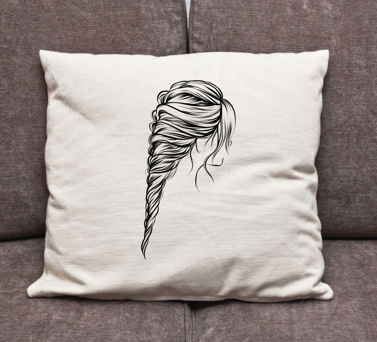 Braids Locs Dreads Hairstyle Beauty Salon, Braid Hair Svg, Long Braided ...