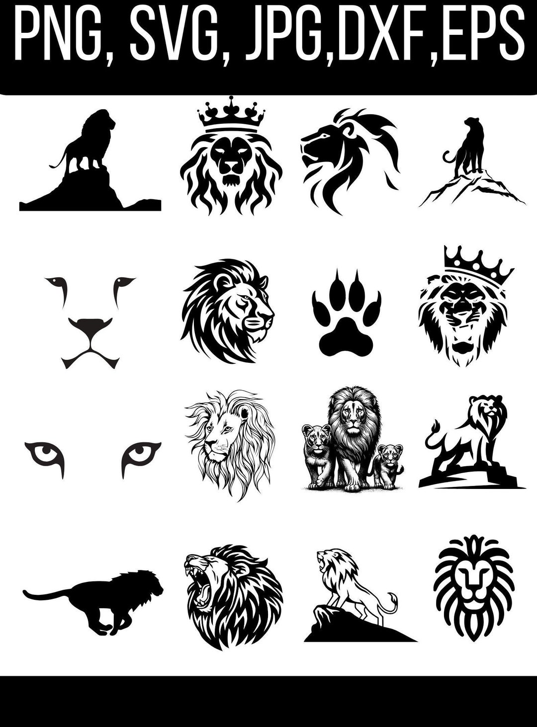 Lion King Svg, Lion Head Svg, Lion King Svg, Files for Cricut, Lion ...