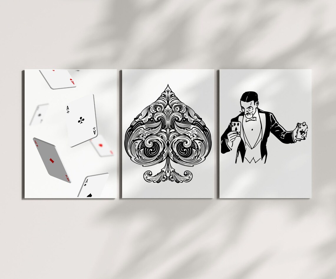 Playing Cards Svg, Playing Cards Svg, Card Wall Art Sublimation, Cards ...