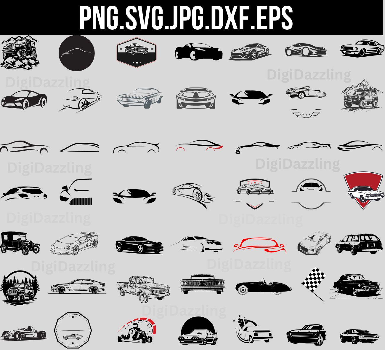 Sports Car Svg, Sports Car Silhouette, Luxury Car Svg, Racing Car Svg ...