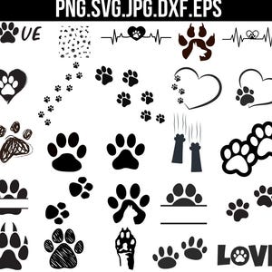 Dog Paw Prints Svg, Dog Svg, Paw SVG, Animal Paw Svg, Animal Svg, Paw ...