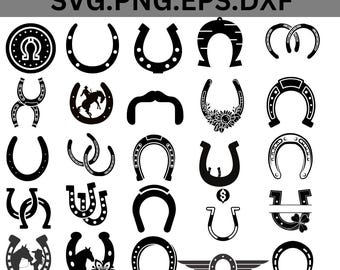 Horse Shoe SVG Bundle - Etsy