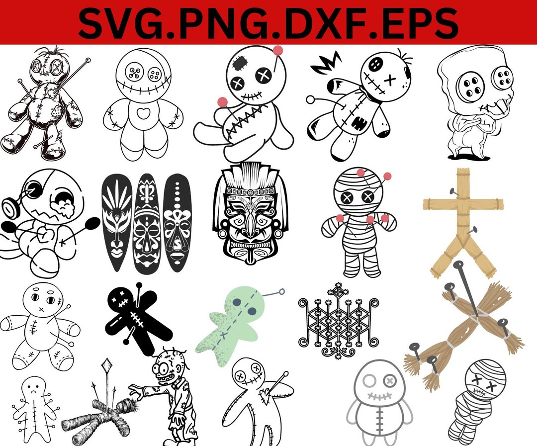 Voodoo Doll Svg, Halloween Svg Bundle, Funny Gothic, Voodoo Doll Svg ...