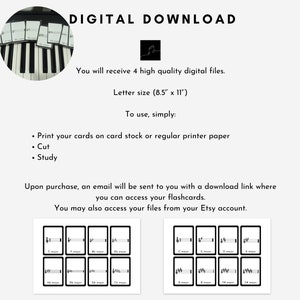 Printable Treble Clef Key Signature Flashcards | Music Theory ...