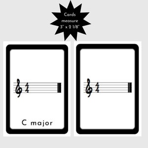 Printable Treble Clef Key Signature Flashcards | Music Theory ...