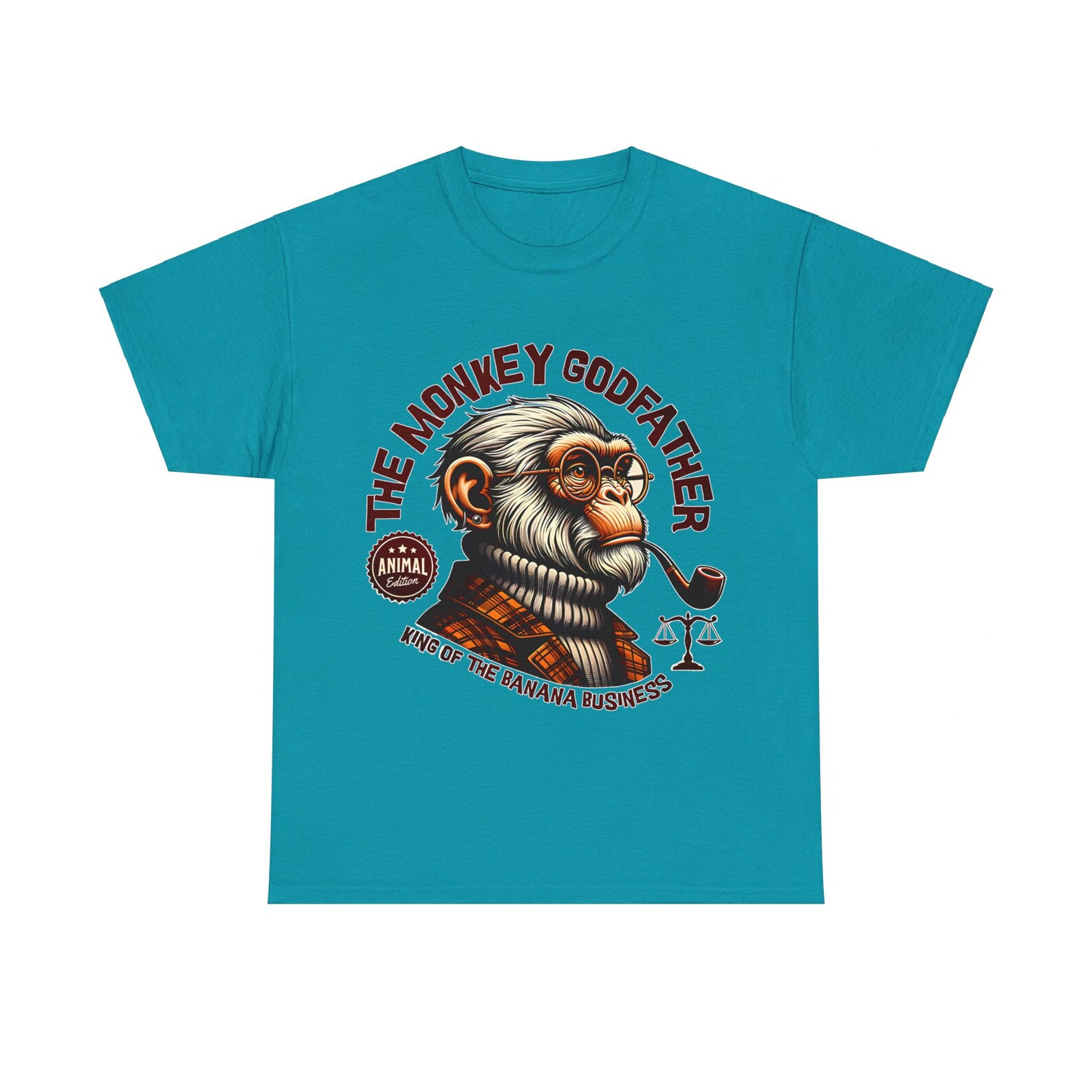 The Monkey Godfather: King of Banana Business T-shirt - Etsy
