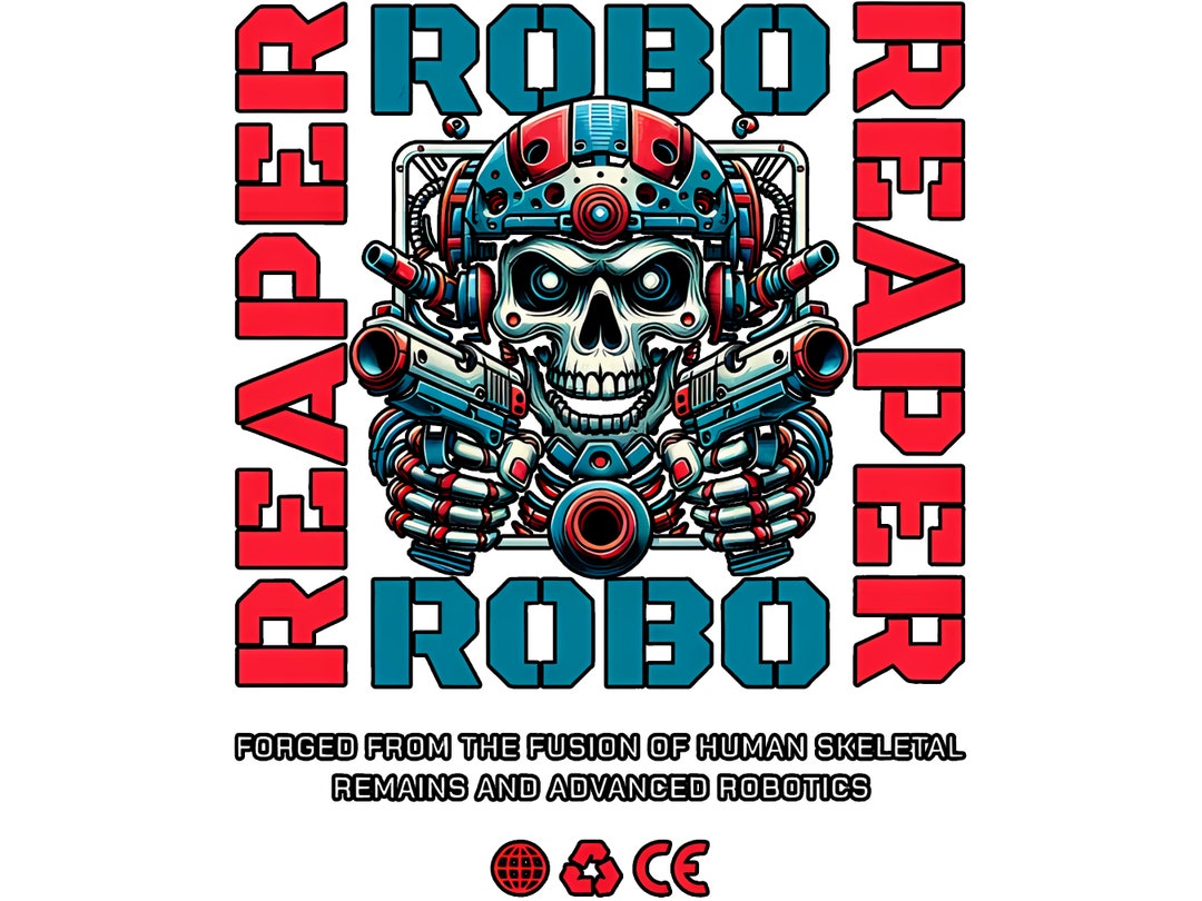 Robo Reaper: Futuristic Grim Digital Design - Etsy