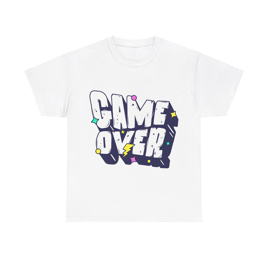 Game Over T-shirt - Level up Your Style With Retro Gaming Vibes - Etsy