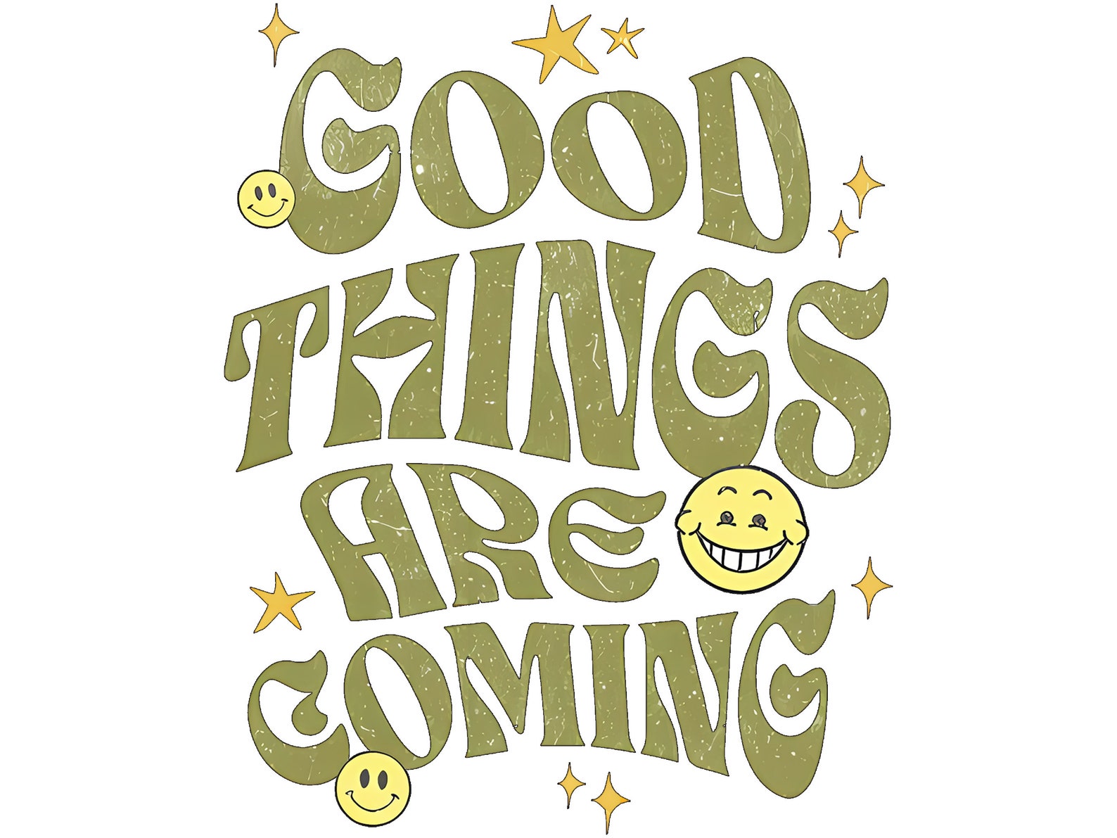 Good Things Are Coming: Positive Vibes Digital Design - Etsy