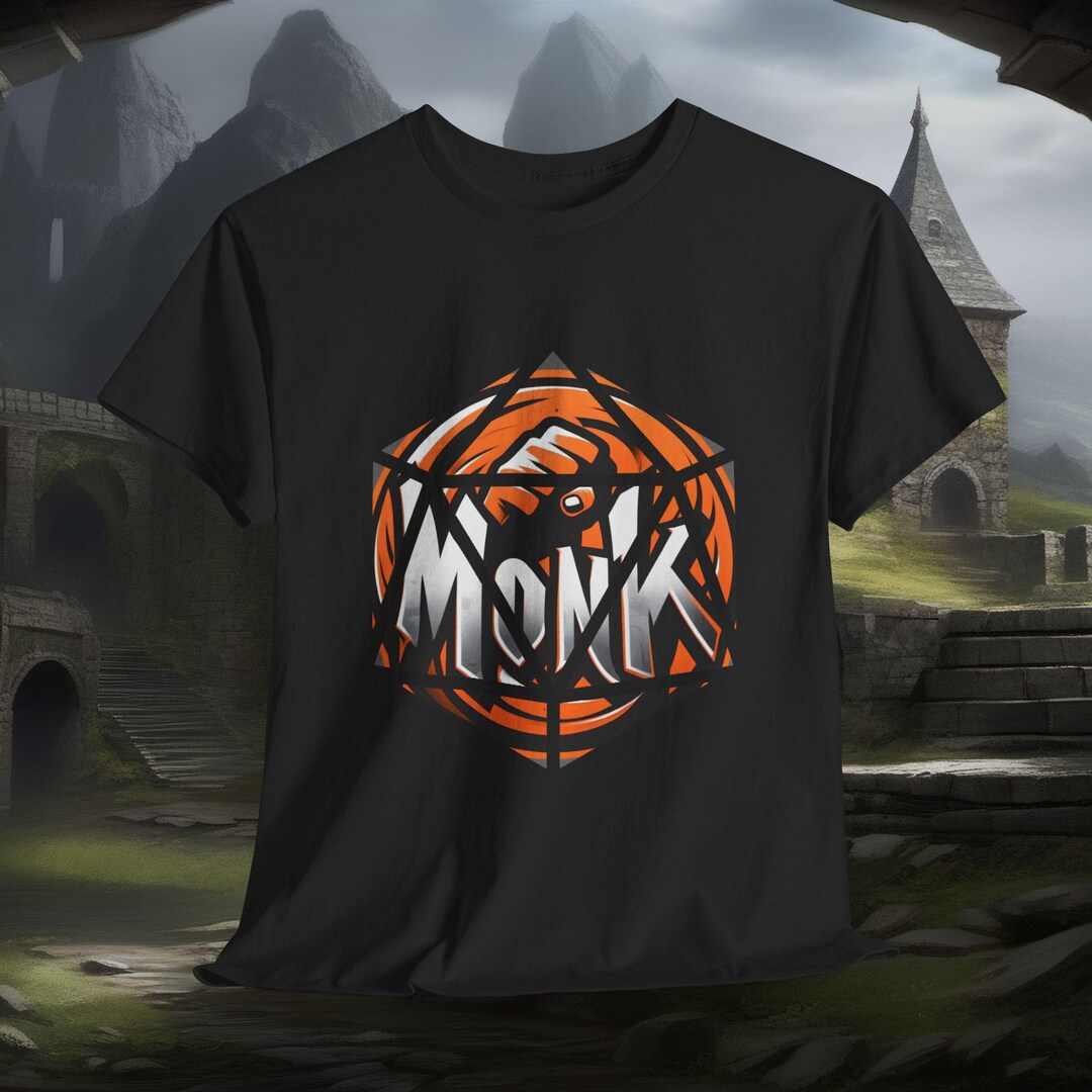 Monk D20 Funny Gamer T-shirt - Etsy