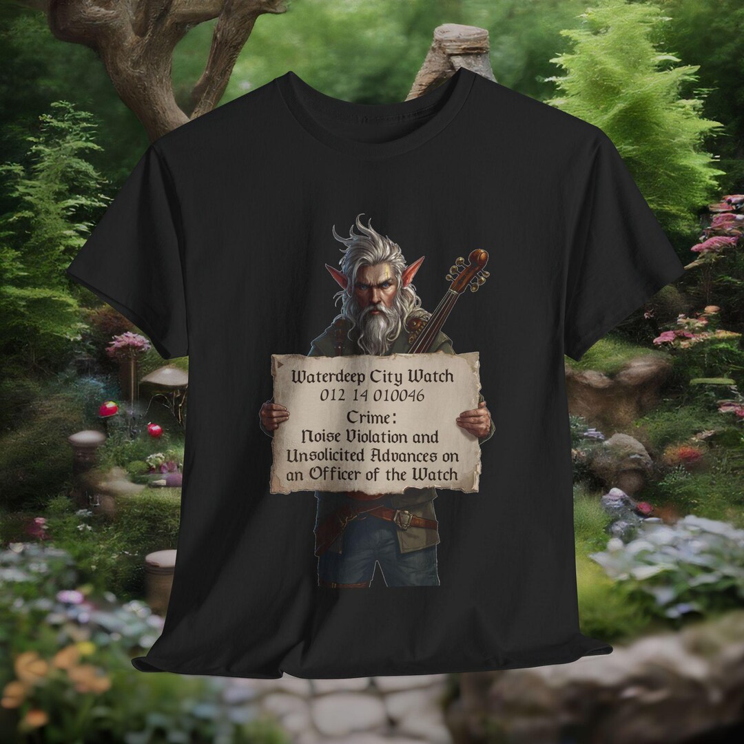 Dnd Bard Mugshot Tee, Funny Noise Violation, Unsolicited Advances on ...