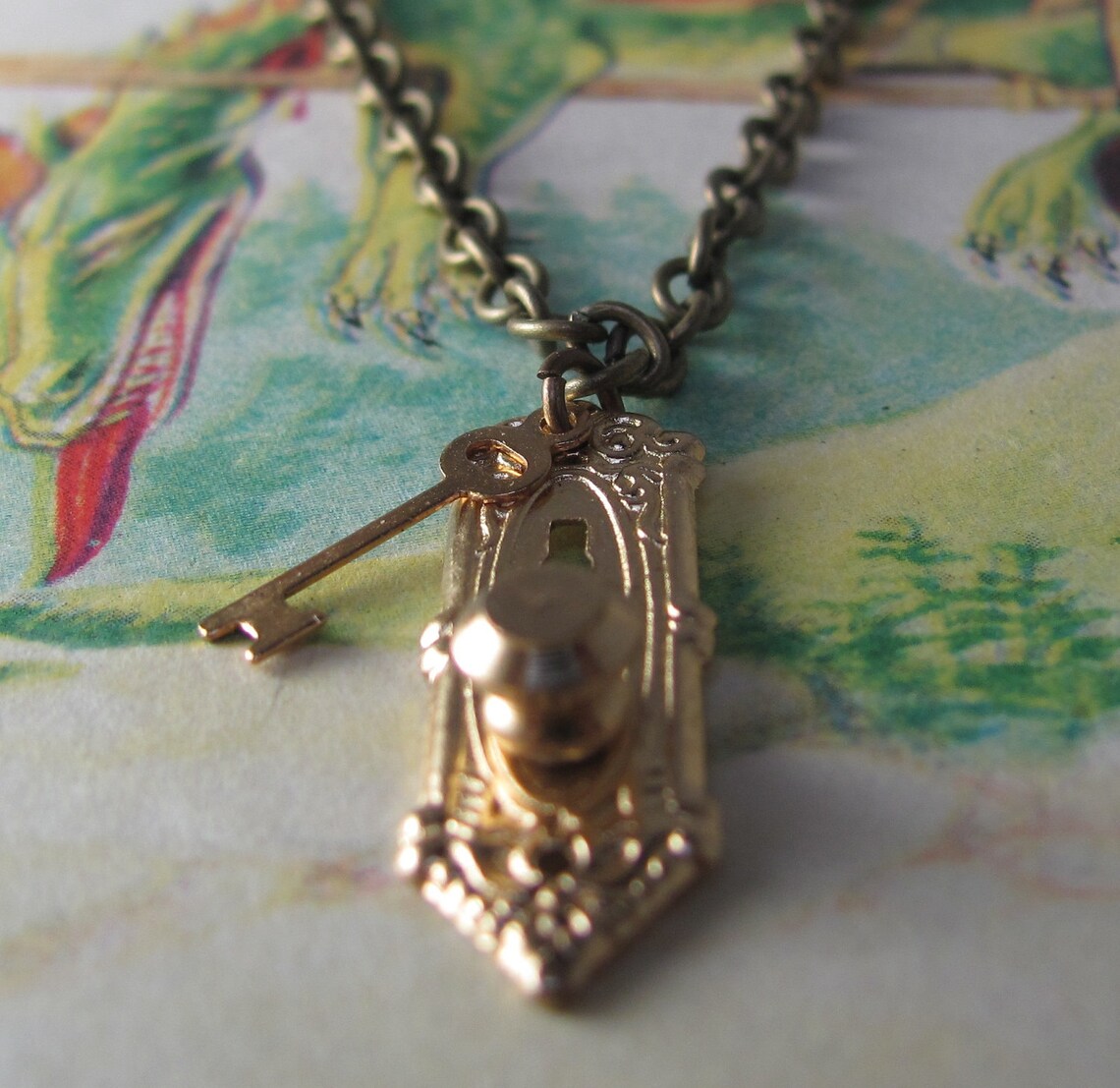 Stop Peeping Through Those Keyholes. A Miniature, Brass, Key Hole, and ...