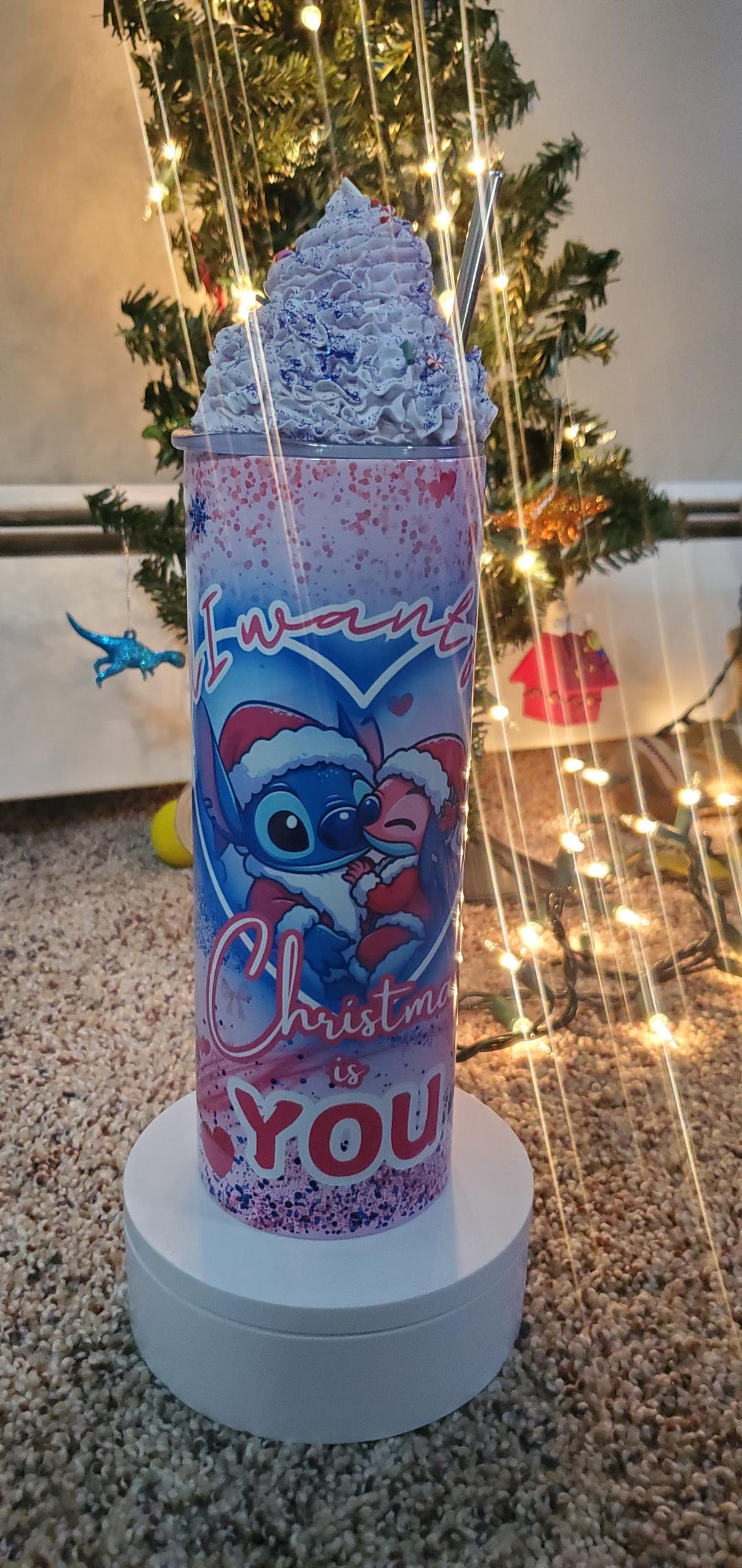 Holiday, Stitch, Blue Koala, Pink Koala, 20oz Stainless Steel Tumbler ...
