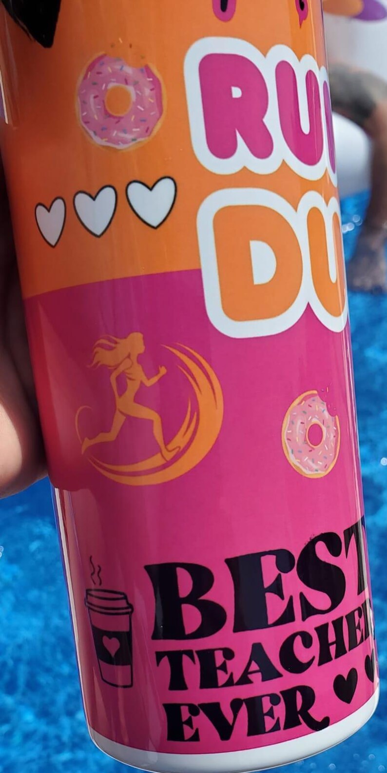 Dunkin, Teacher Appreciation, Mrs. Runs on Dunkin, Custom Tumbler ...